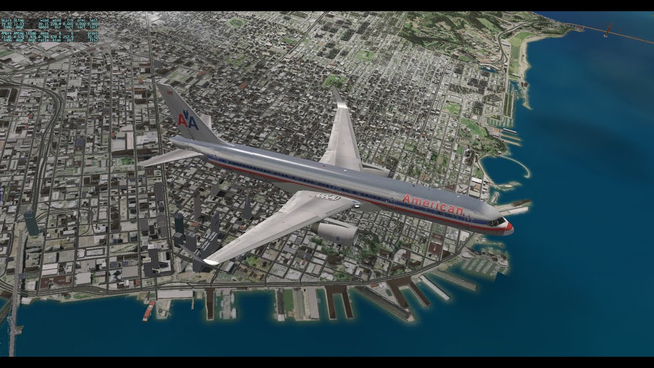 FlightFactor 757 KSFO-KSEA, Engine Start, take off, climb, descent ...