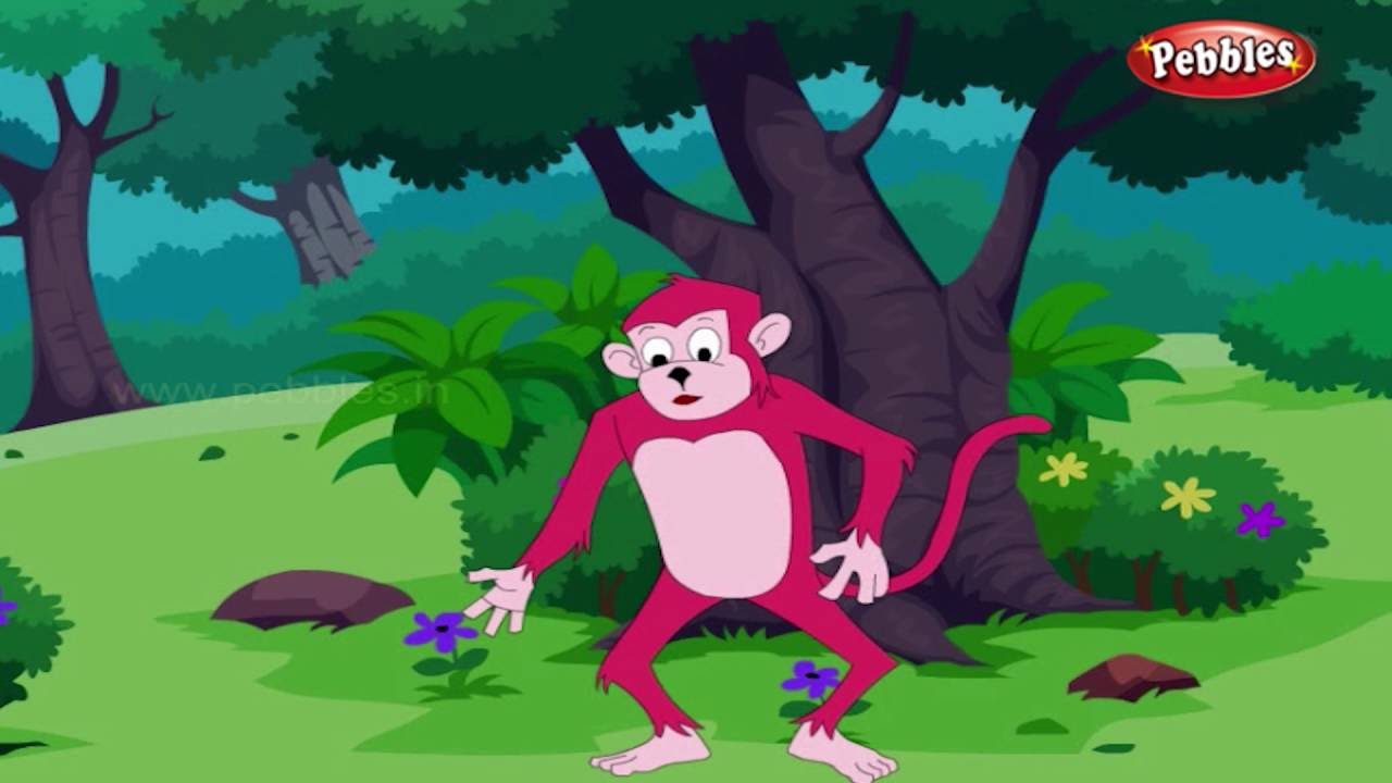 Monkey and Crocodile | Jataka Tales English | Moral Stories For ...