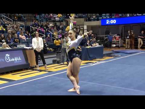 Kirah Koshinski (West Virginia) - Floor Exercise (9.800) - Florida at West Virginia 2018