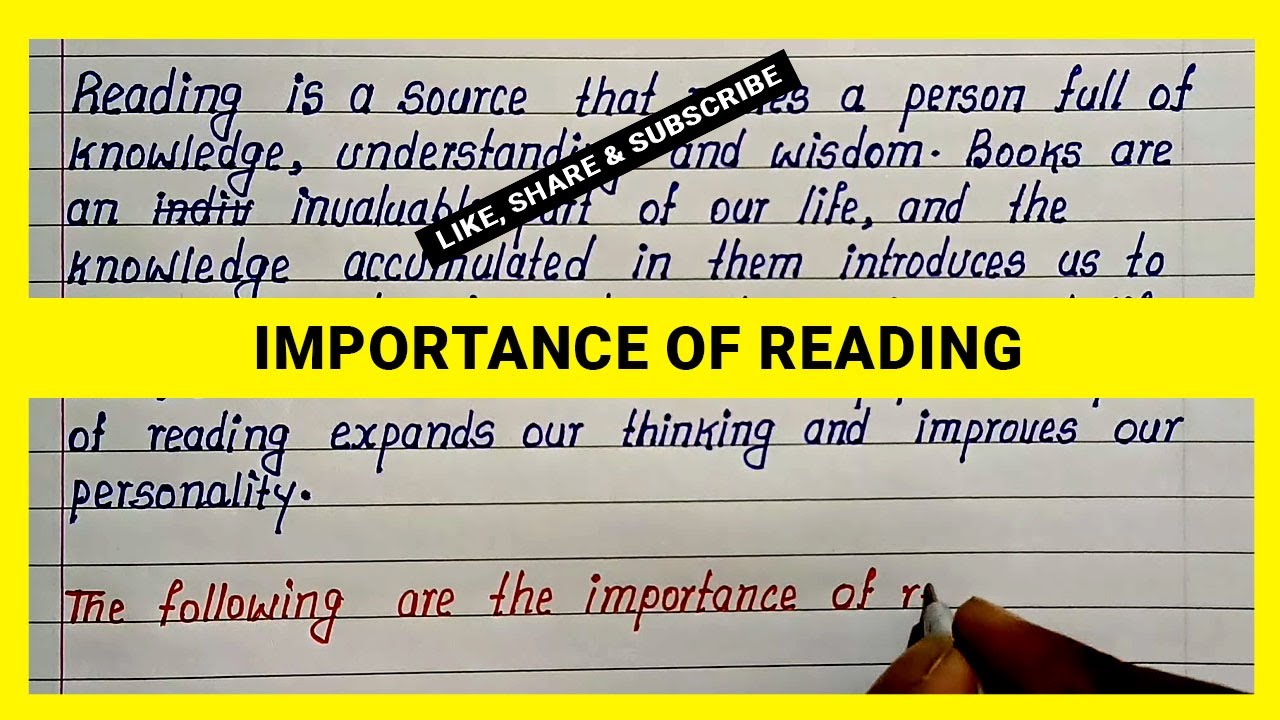 Best English Essay on Importance of Reading | Simple English Paragraph ...