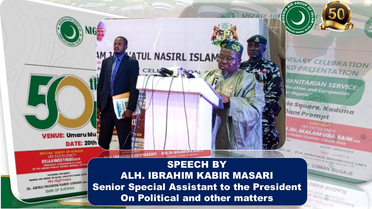 SPEECH BY ALH. IBRAHIM KABIR MASARI SSA to the President On Political ...