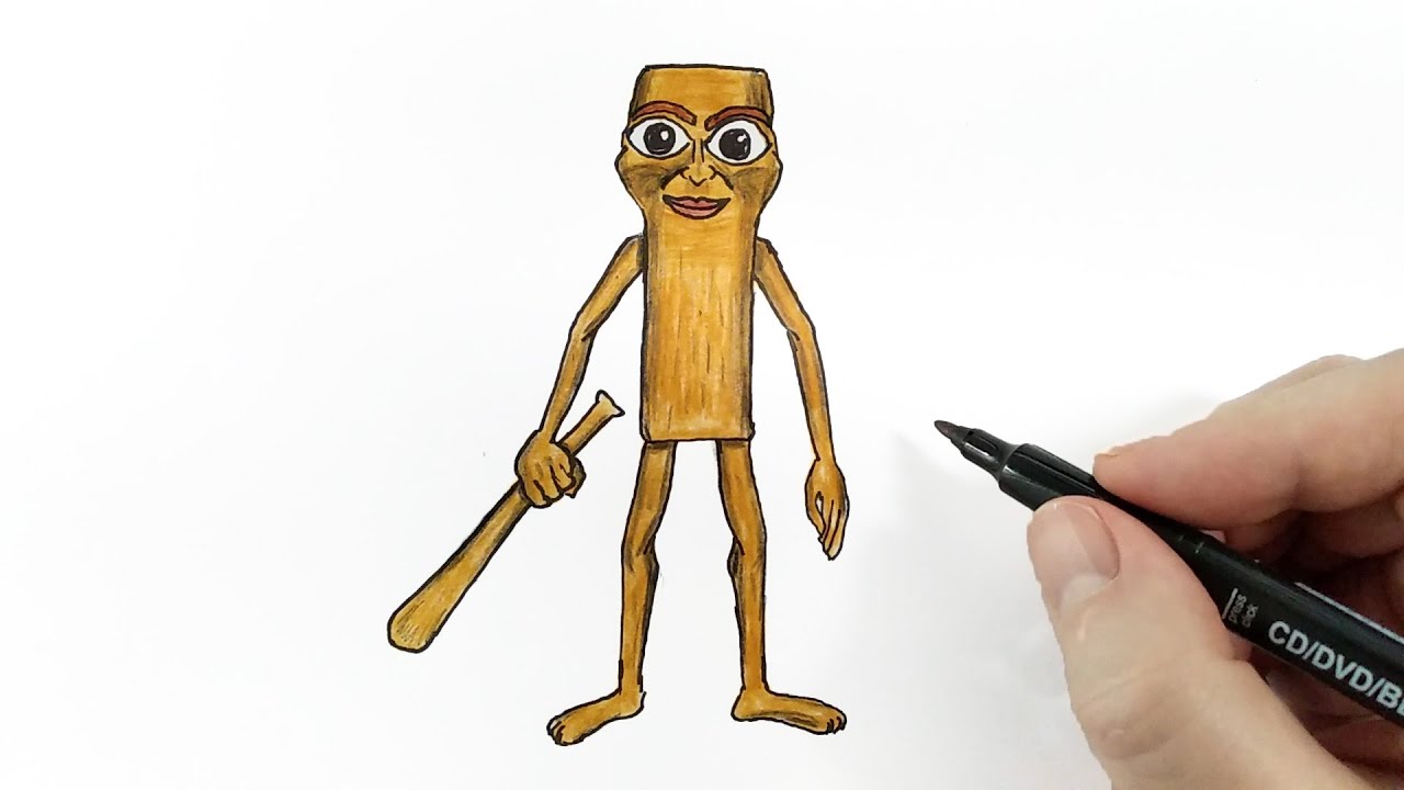 Tung Tung Tung Sahur, Step by step drawing - YouTube