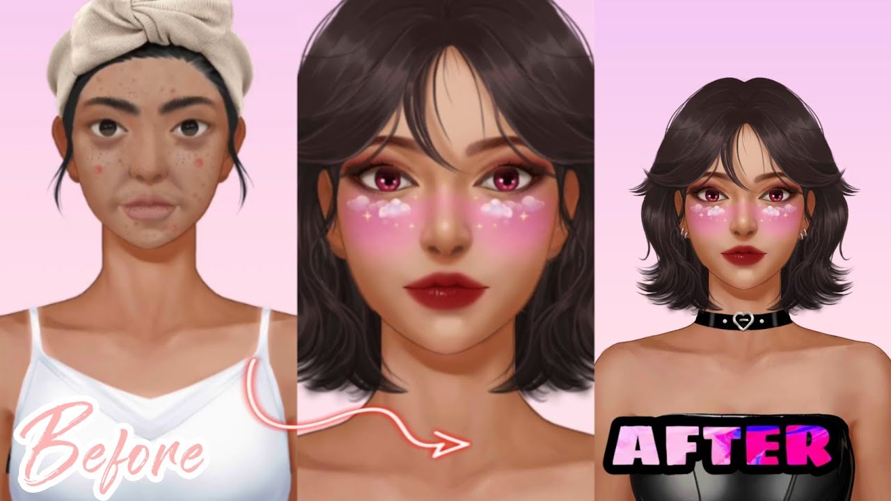 Asmr animation makeup transformation on aging skin| old lady to hot ...