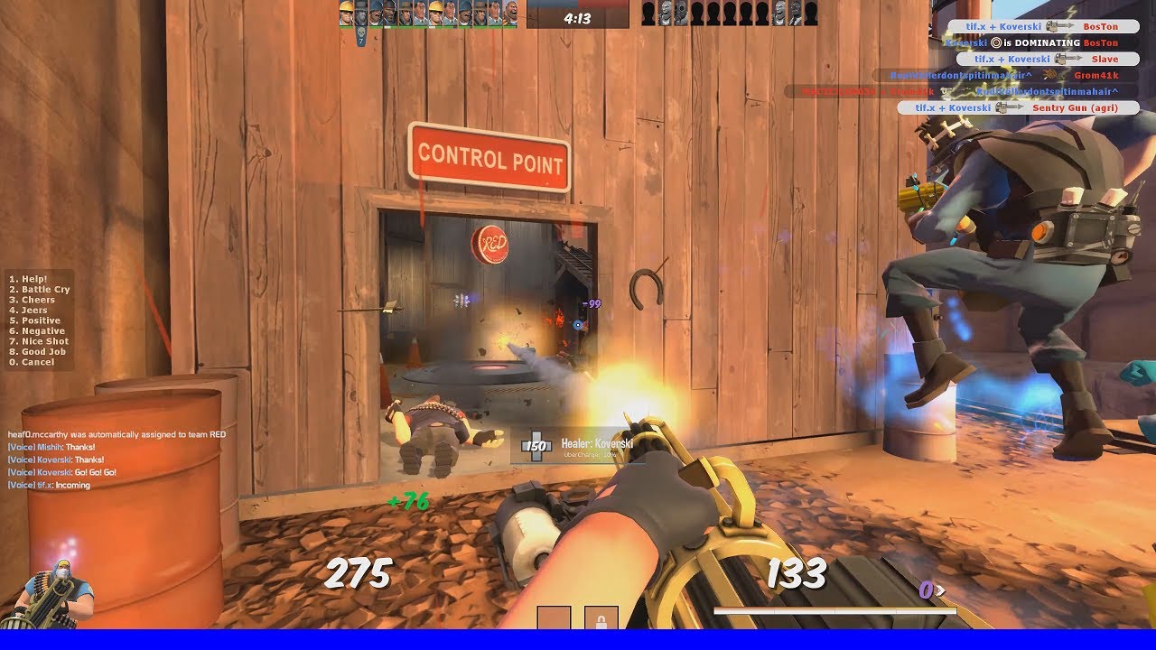Team Fortress 2 Heavy Gameplay tf2 Brass Beast - YouTube