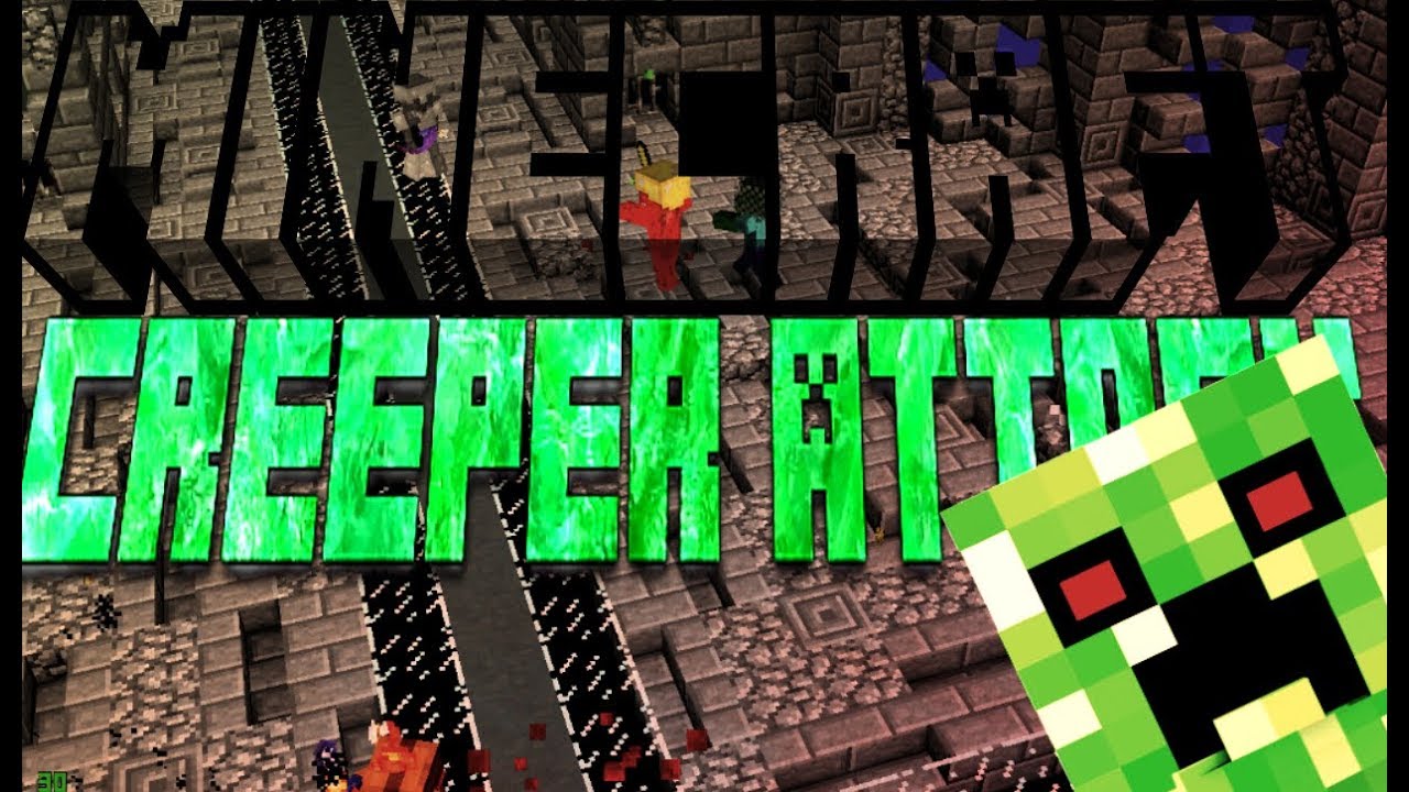SAVING MY TEAMMATES! - Minecraft: CREEPER ATTACK - YouTube