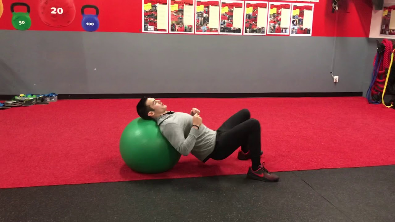Stability Ball: Hip Thrust/Bridge - YouTube