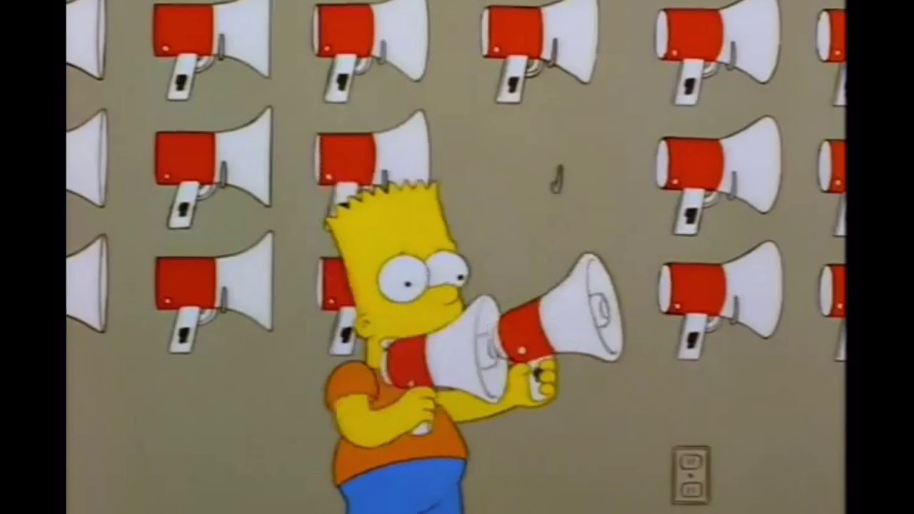 Bart Simpson Megaphone meme but It’s ISURU’s SCREAM! - YouTube