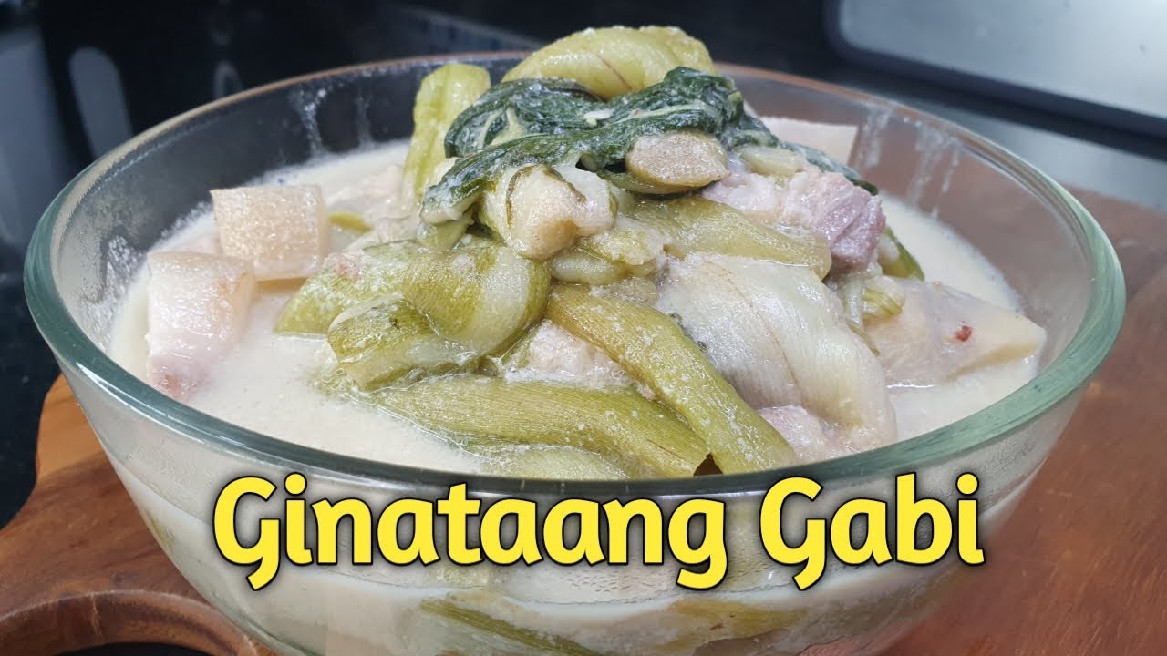 Ginataang Gabi. Laing Ilokano. - YouTube