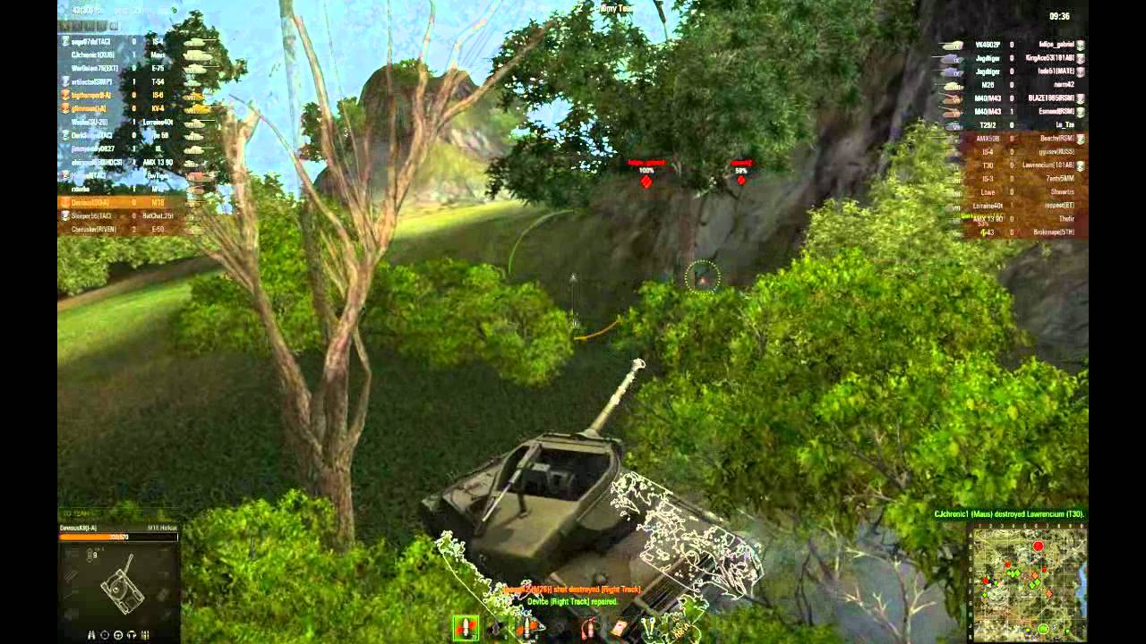 M18 Hellcat 90mm vs Tier 9s (WoT) - YouTube