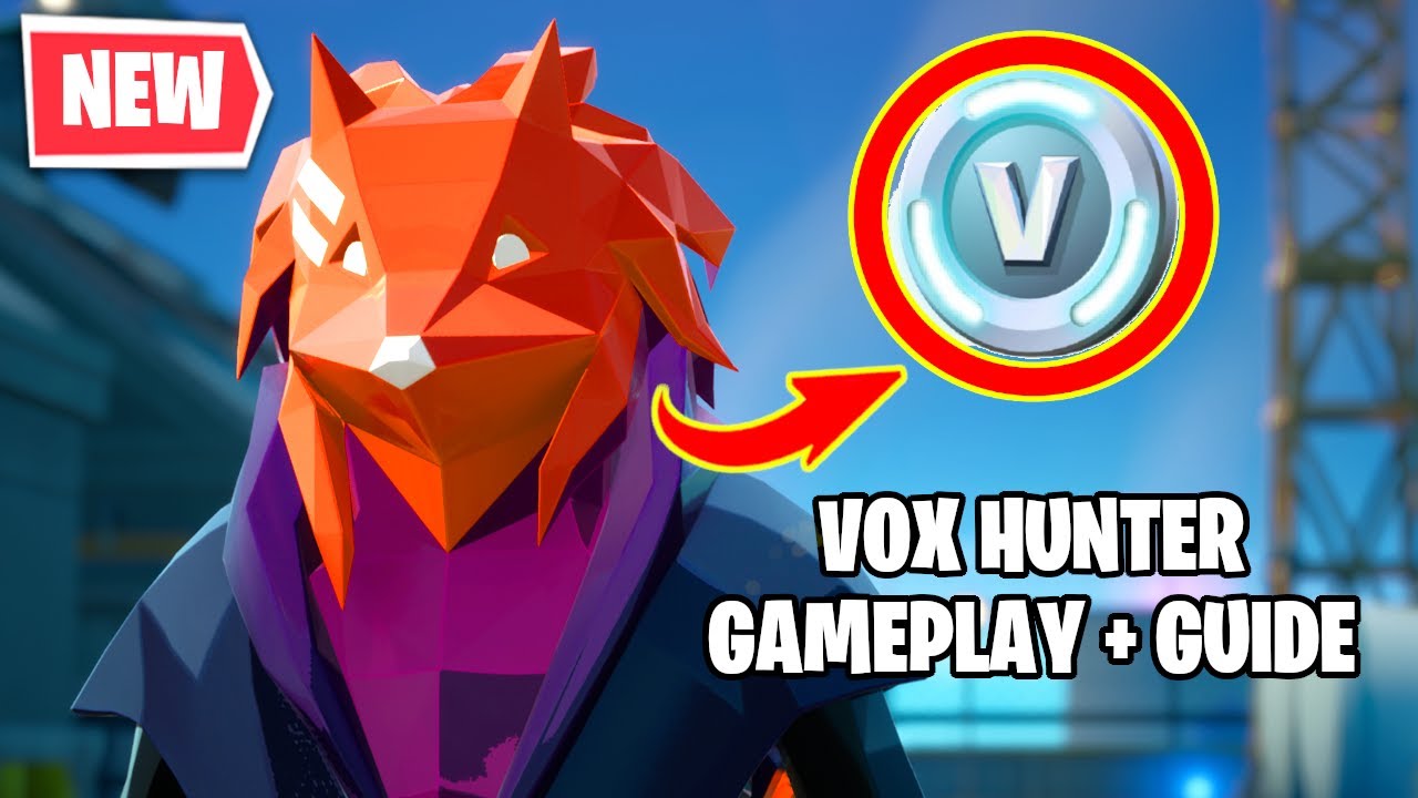 FORTNITE VOX HUNTER SKIN GAMEPLAY - HOW TO GET 1500 V BUCKS FROM VOX ...