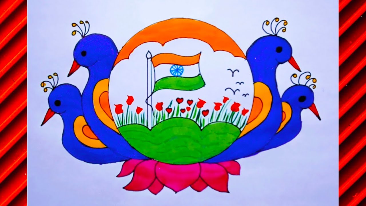 Republic Day Drawing | 26 January Poster Drawing | Republic Day ...