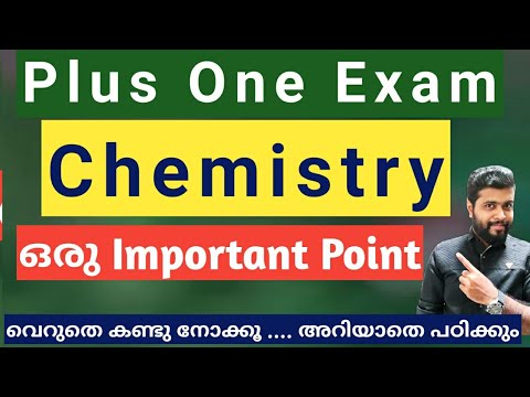 Plus One Chemistry| One Important topic| കാണാതെ പോകല്ലേ - YouTube