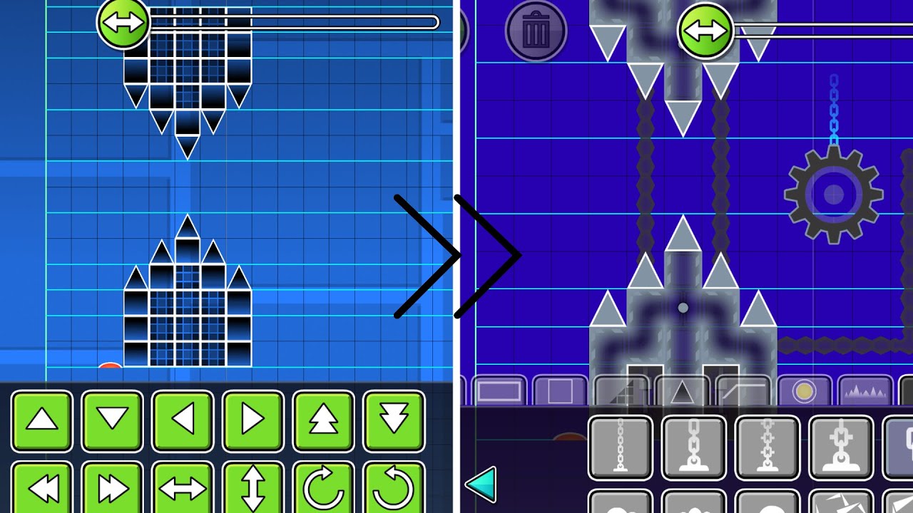 DECORATING Recent LEVELS in Geometry dash - YouTube