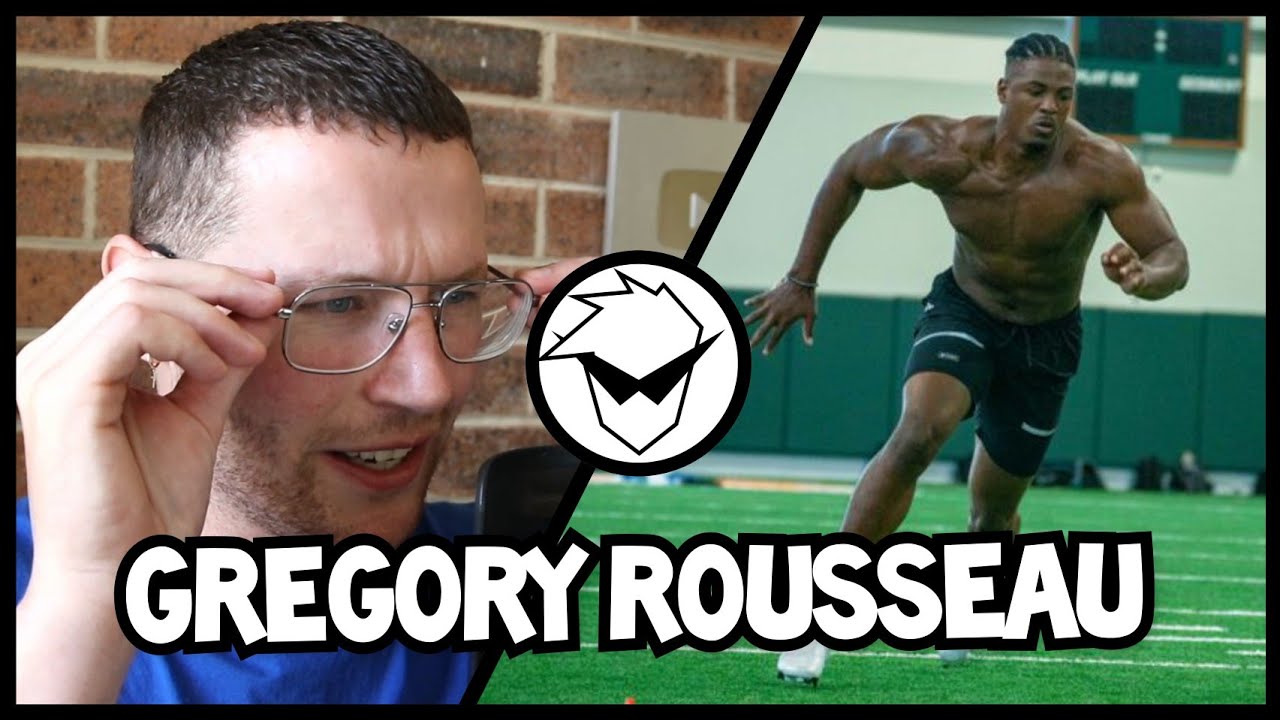 GREGORY ROUSSEAU Miami Hurricanes 2021 College Football Pro Day ...