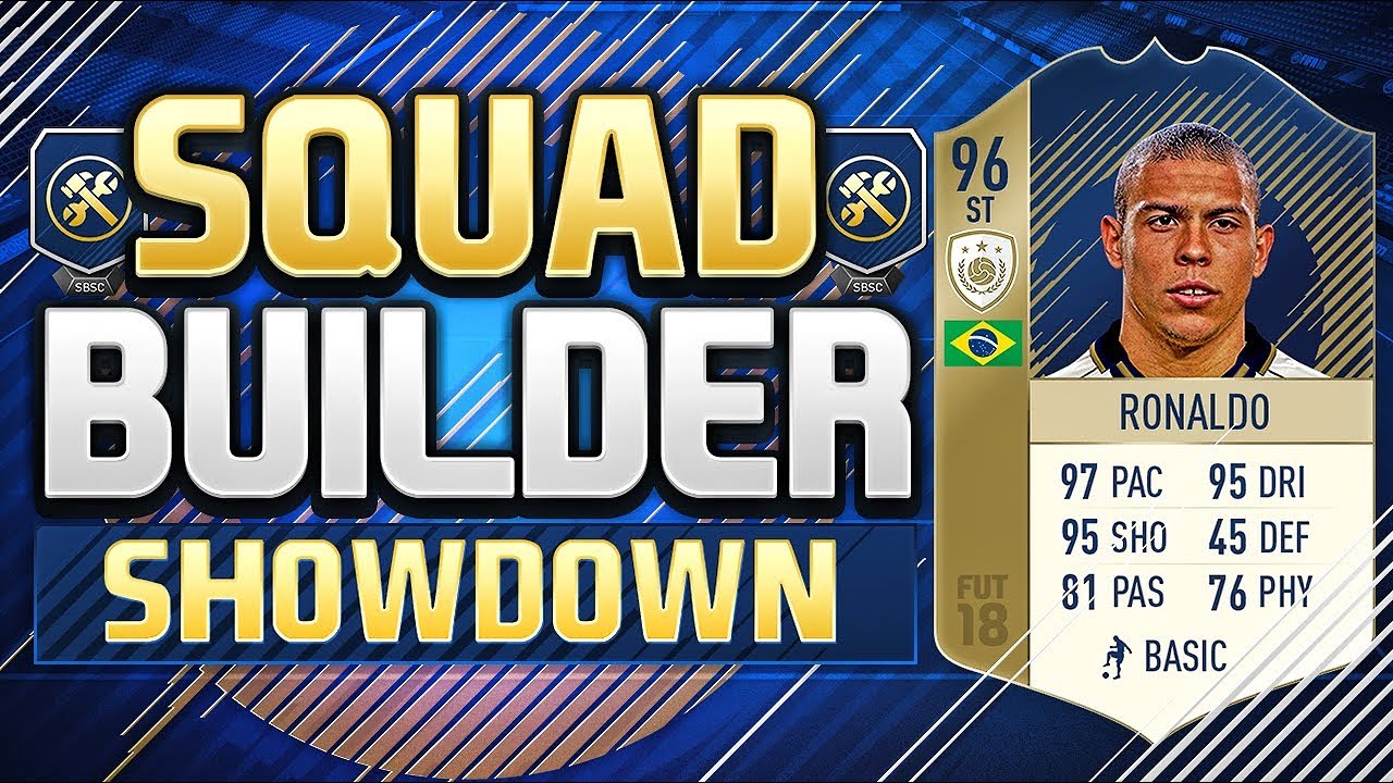 FIFA 18 SQUAD BUILDER SHOWDOWN!!! 96 RATED PRIME RONALDO!!! R9 Ronaldo ...