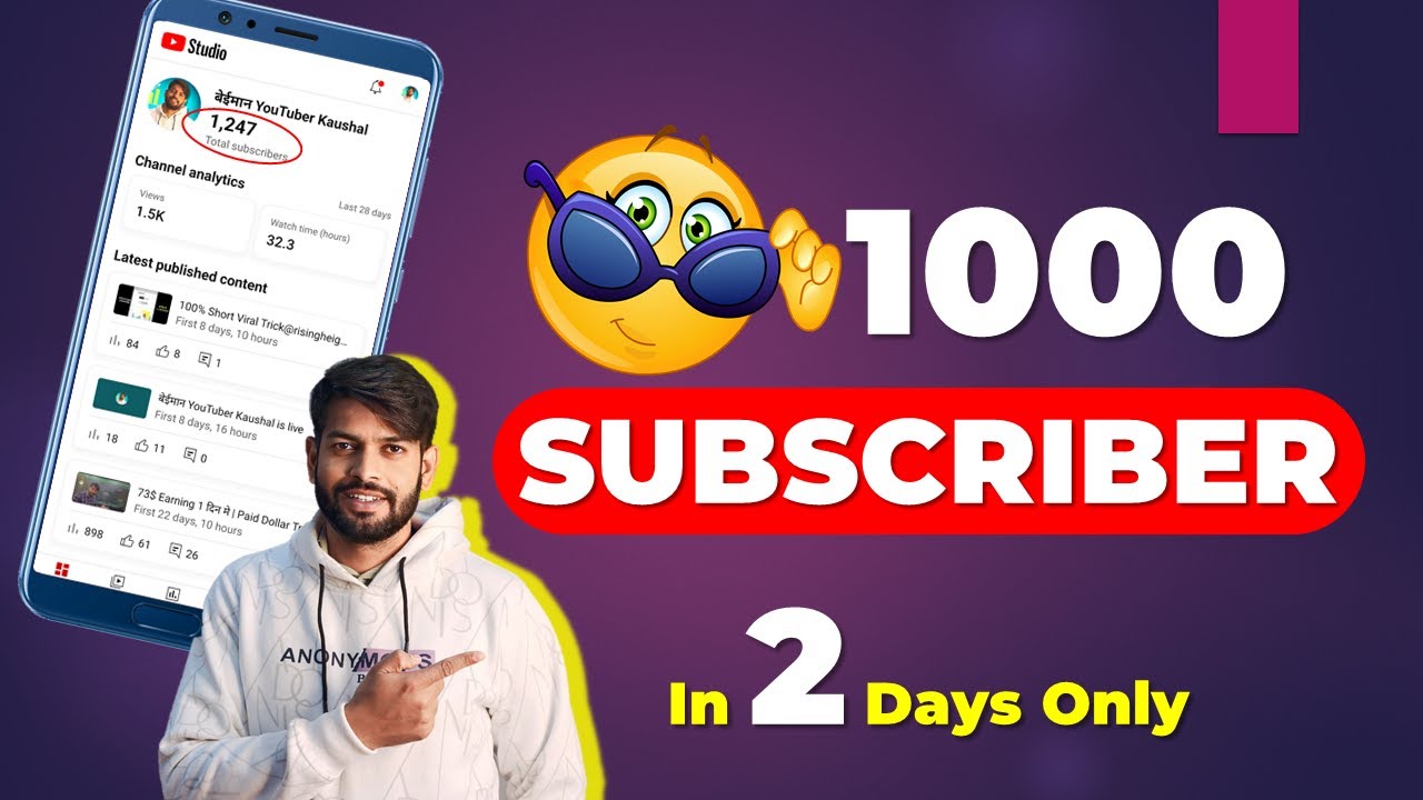 5 मिनट में 10K Subscriber🔥 How To Increase Subscribers On Youtube ...