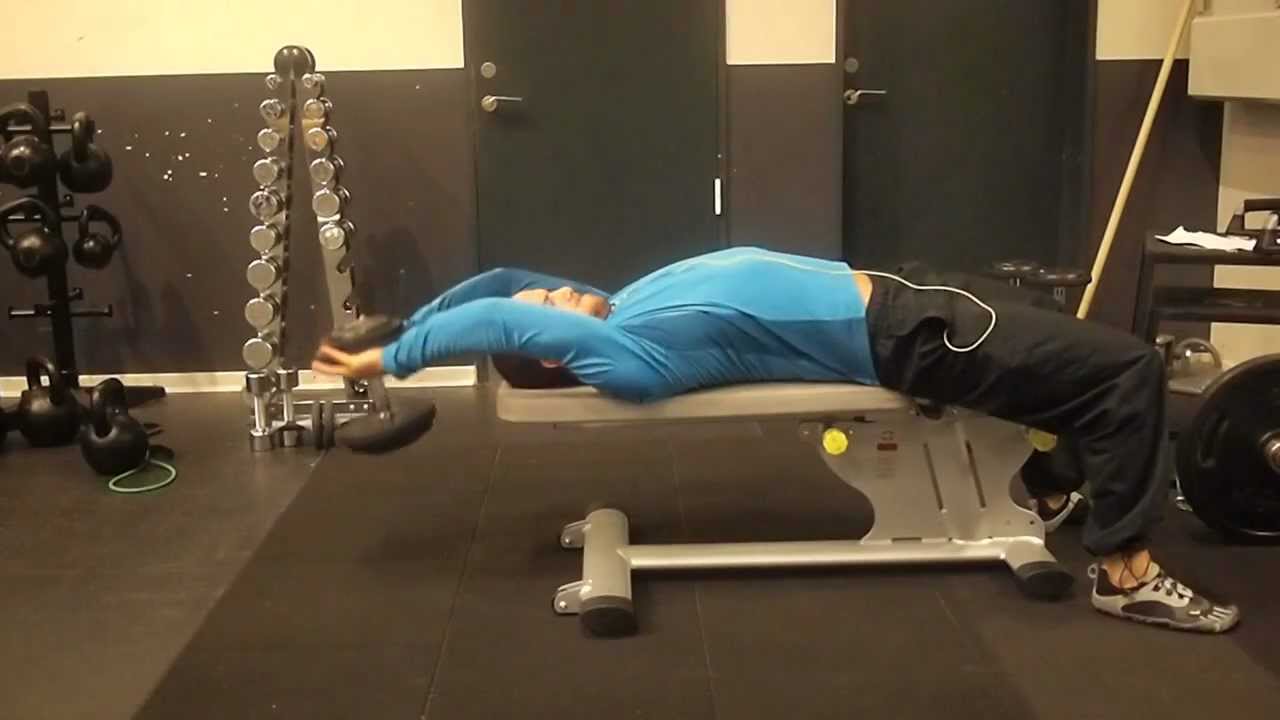 Lying DB Pullover - YouTube