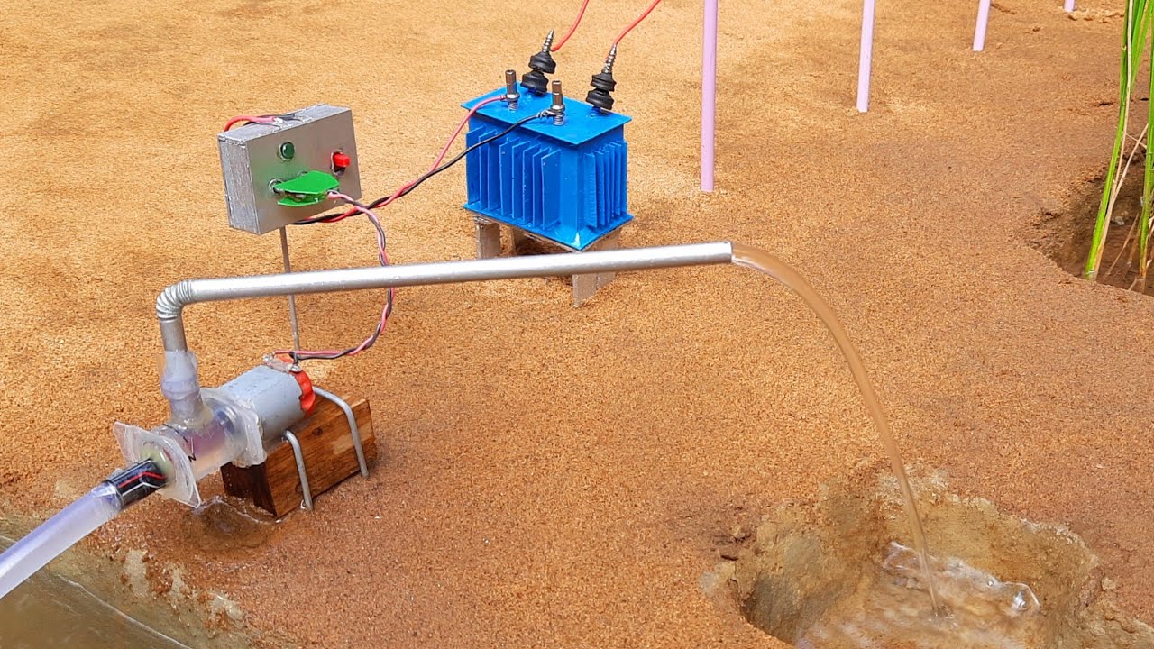 How to make water pump science project | Mini diy water pump | Transformer use - YouTube