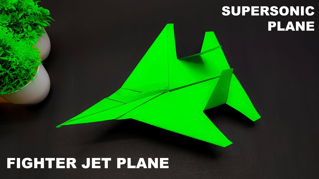 Best Origami Paper Jet | How to make a paper airplane model | Origami ...