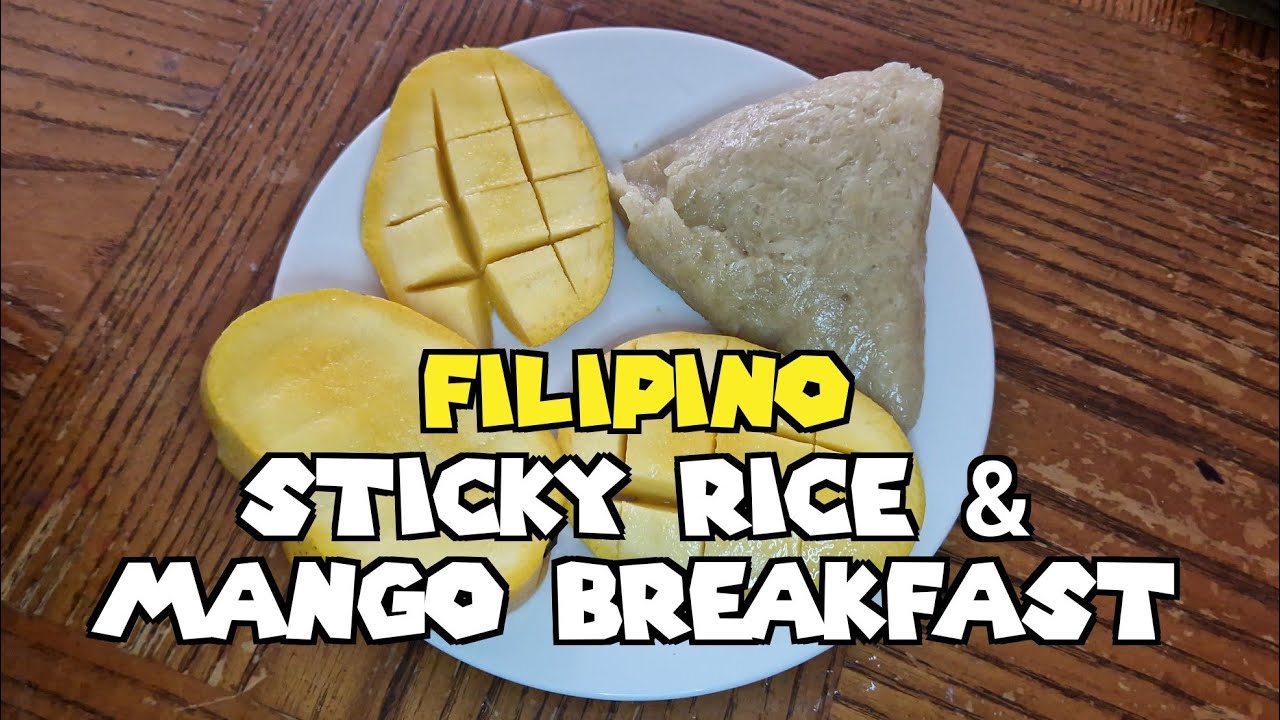 Lami a sa Budbud og Mangga Mga Bes Oi!!! | Filipino Steamed Sticky Rice ...