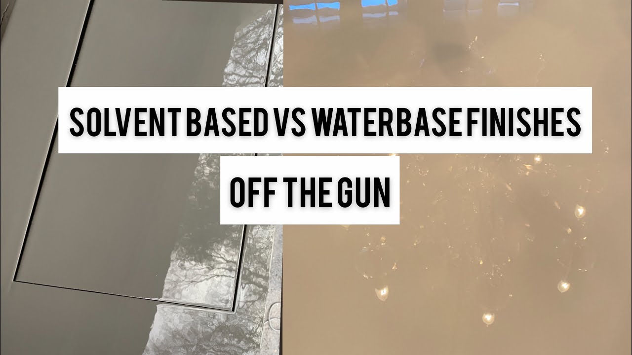 Why Waterbase finishes look different than Solvent off the Gun - YouTube