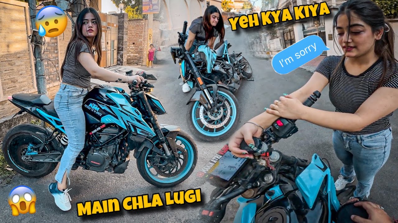 She Crash My Duke390😰| Challenge Gone Wrong💔 - YouTube