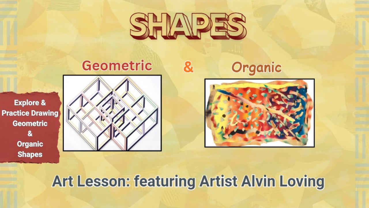 Art With Mrs Smith Organic And Geometric Shapes 664x476