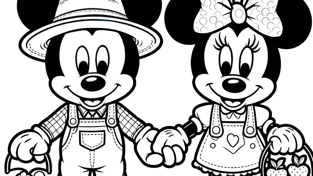Mickey and Minnie Mouse Drawing Easy, Mickey Minnie Mouse Drawing ...