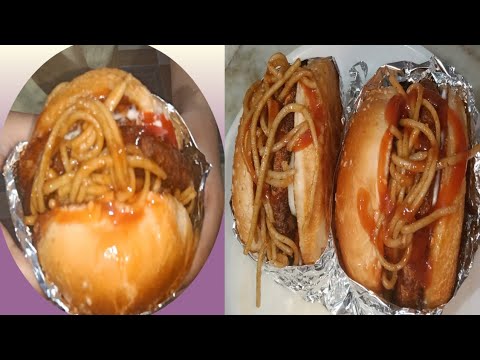 How to make noodles burger at home || tikki and noodles burger|| burger ...
