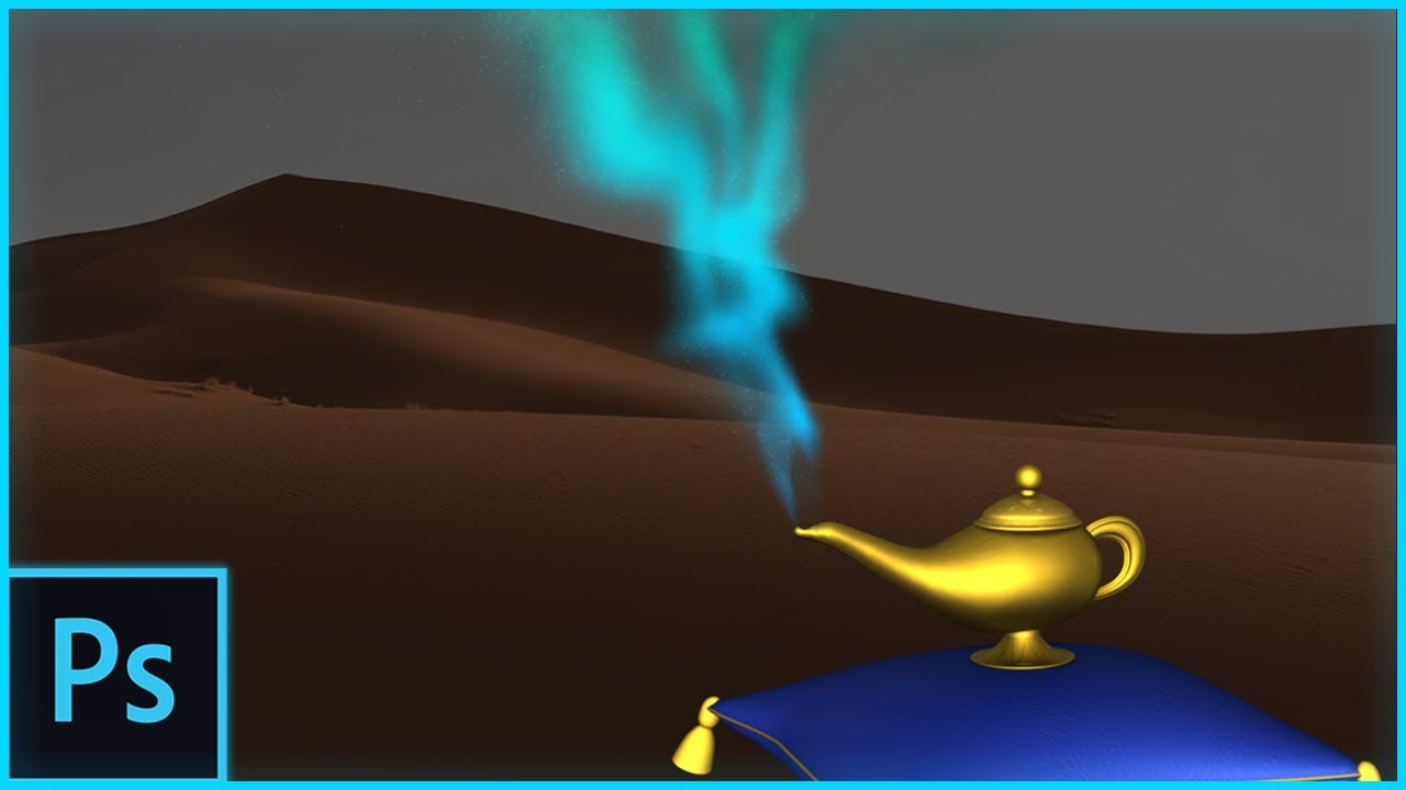 How to make blue magic Smoke in Photoshop - YouTube