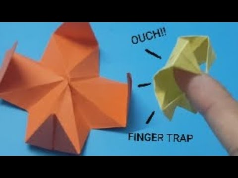 How to make DIY Origami finger trap | Easy Paper Crafts | Paper Games ...