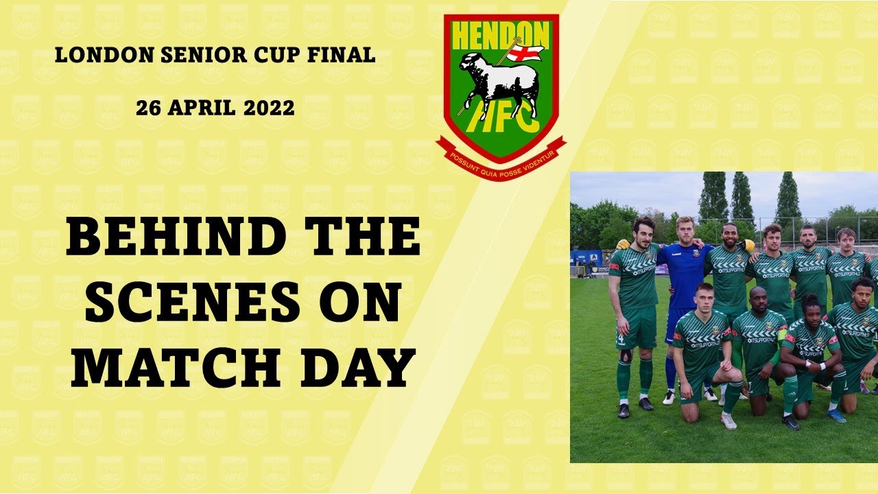 BEHIND THE SCENES ON MATCHDAY - HENDON FC - YouTube