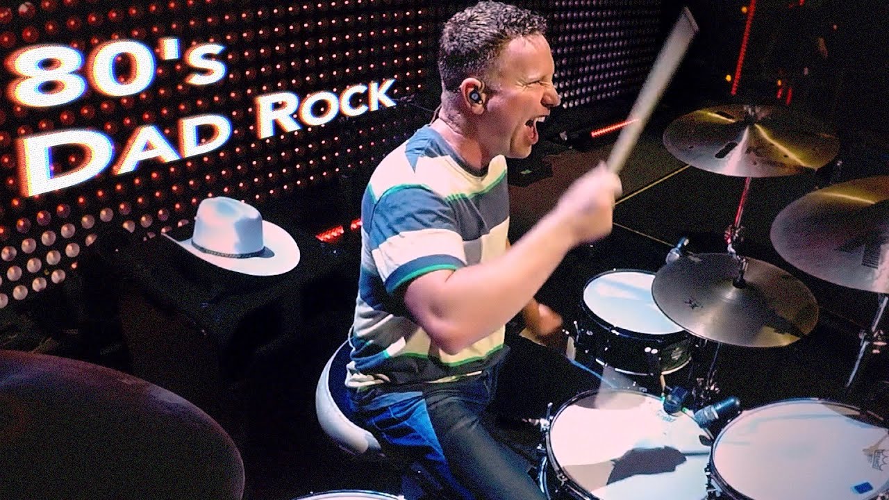 80's Dad Rock Medley (Drum Cam) - YouTube
