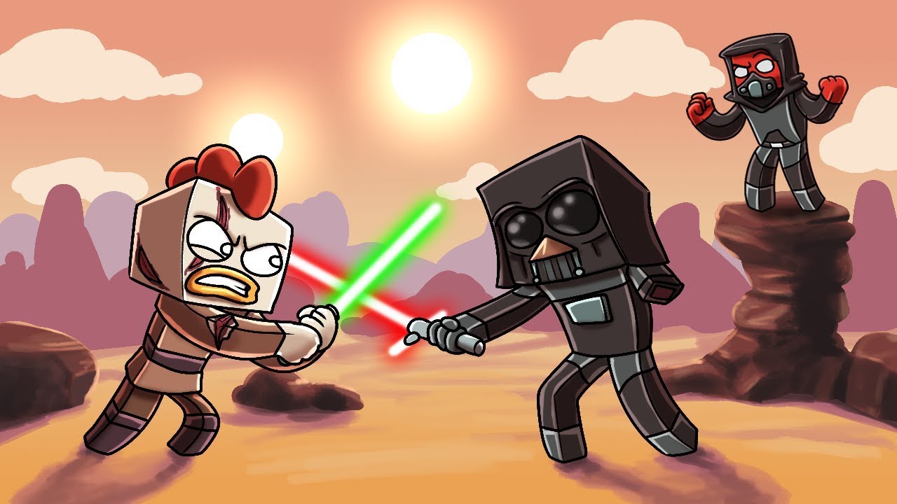 Minecraft | Dream Craft - JEDI JOE VS DARTH PENGUIN! (Star Wars Movie ...