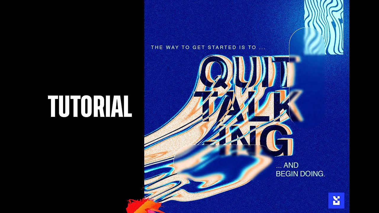 Psychedelic drippy effect | Poster Design tutorial YR - YouTube