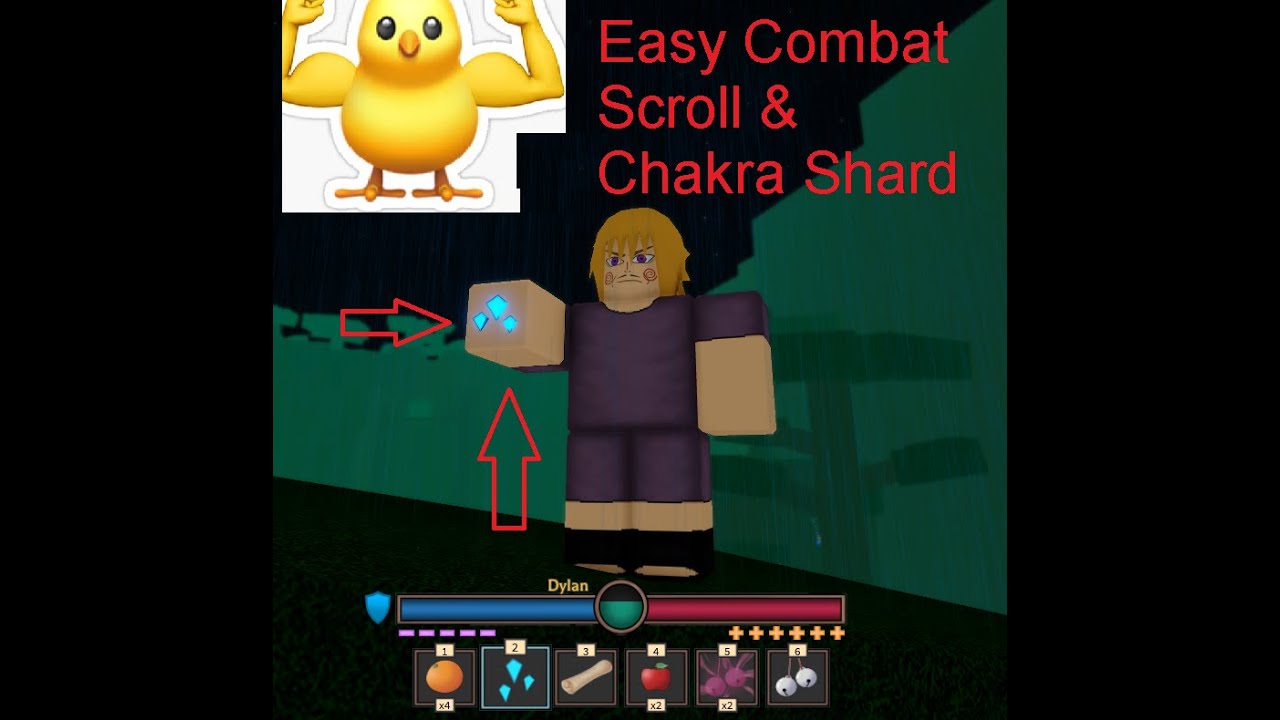 Easy way to get skills! Easy Chakra shard & Combat Scroll - ROBLOX ...