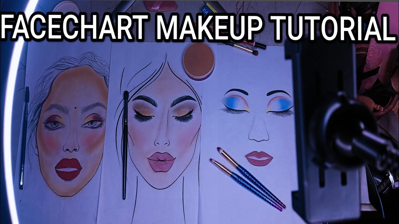 GET READY FOR A MAKEUP TRANSFORMATION! | LIVE Face Chart makeup Demo ...
