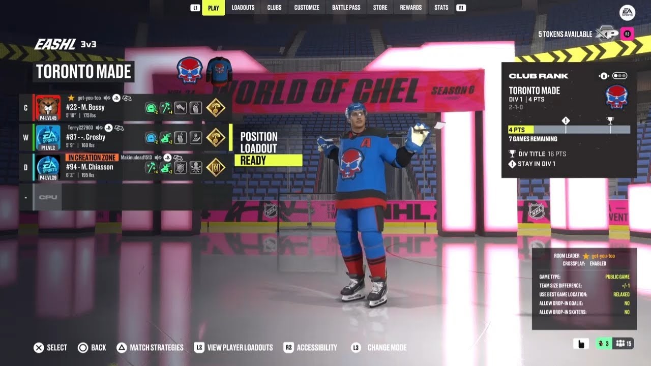 NHL 24 eashl 3v3 Club gameplay - YouTube