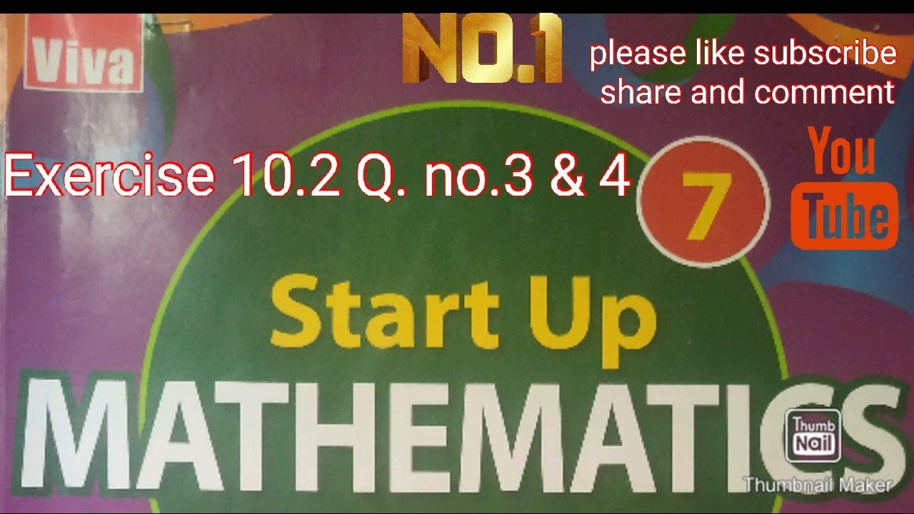 Start up Mathematics Class 7 Solution Chapter 10 Exercise 10 2 Question Start up Mathematics Class 7 Solution Chapter 10 Exercise 10 2 Question