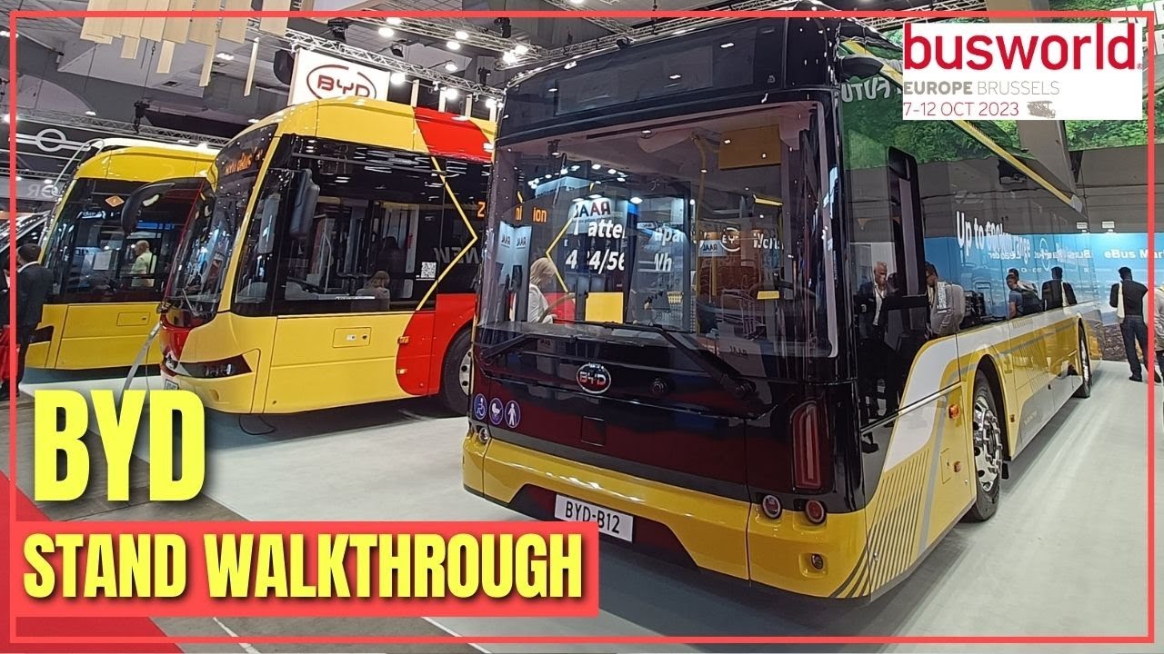 BYD Stand Walkthrough - Busworld Europe 2023 - YouTube