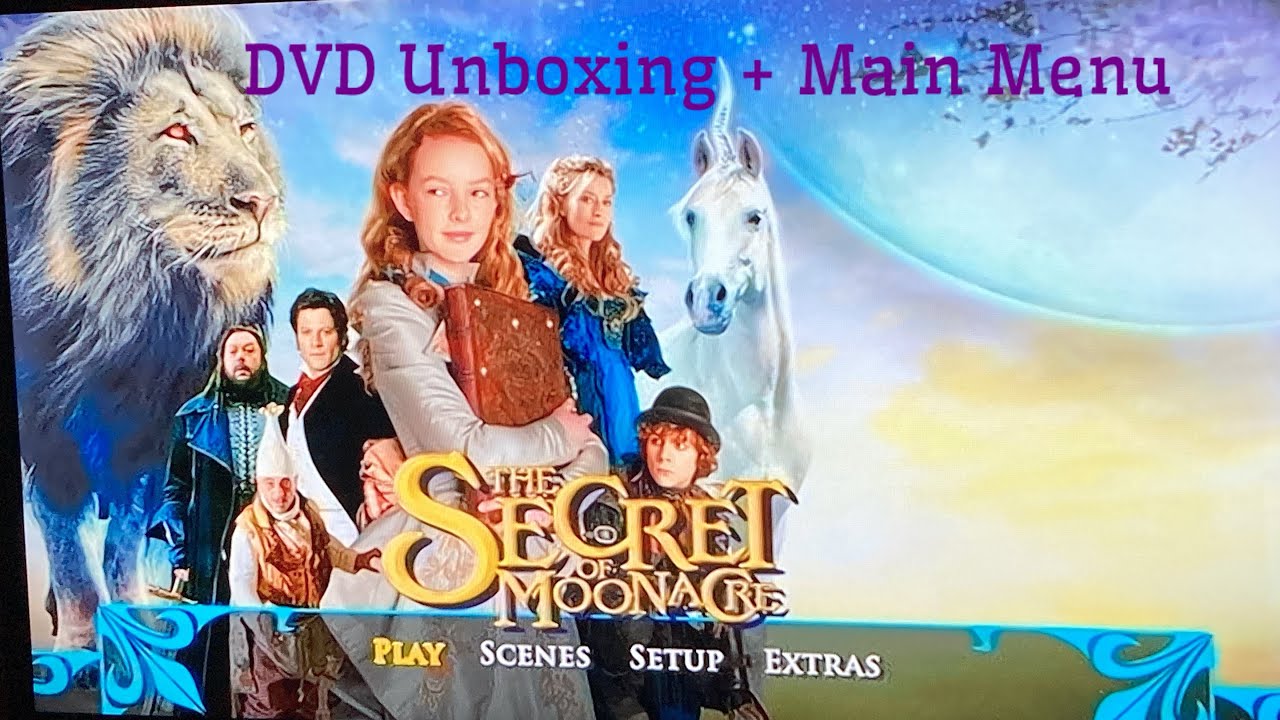 THE SECRET OF MOONACRE DVD UNBOXING + MAIN MENU - YouTube