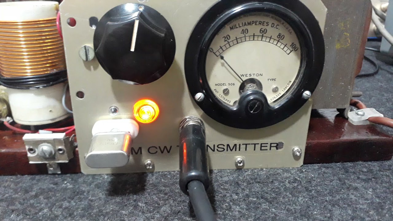 807 cw transmitter 12w 7mhz - YouTube