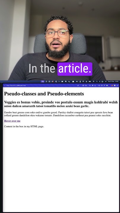Master CSS: Combining Pseudo-Classes & Pseudo-Elements | CSS for the Mandem - YouTube