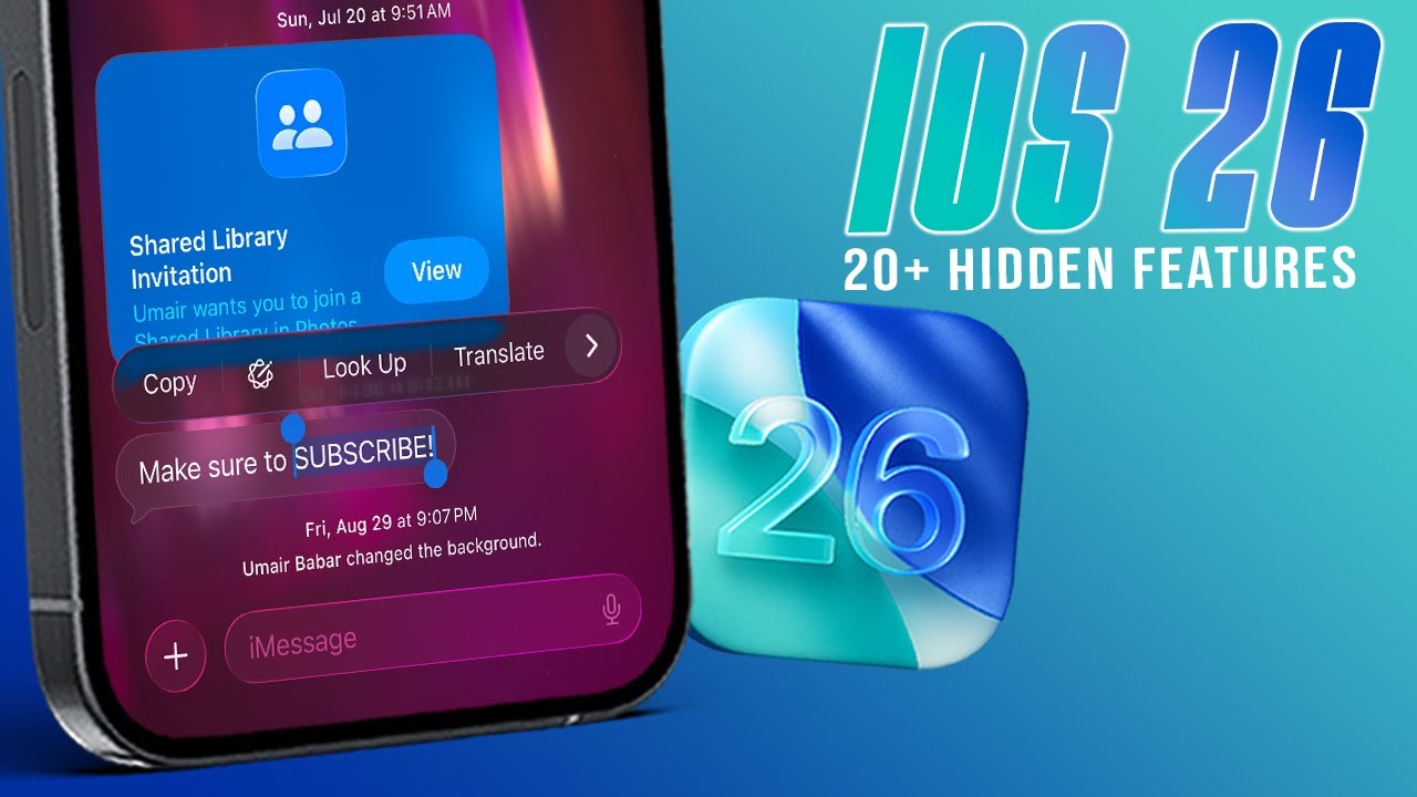 iOS 26 - 20+ Best HIDDEN Features - YouTube