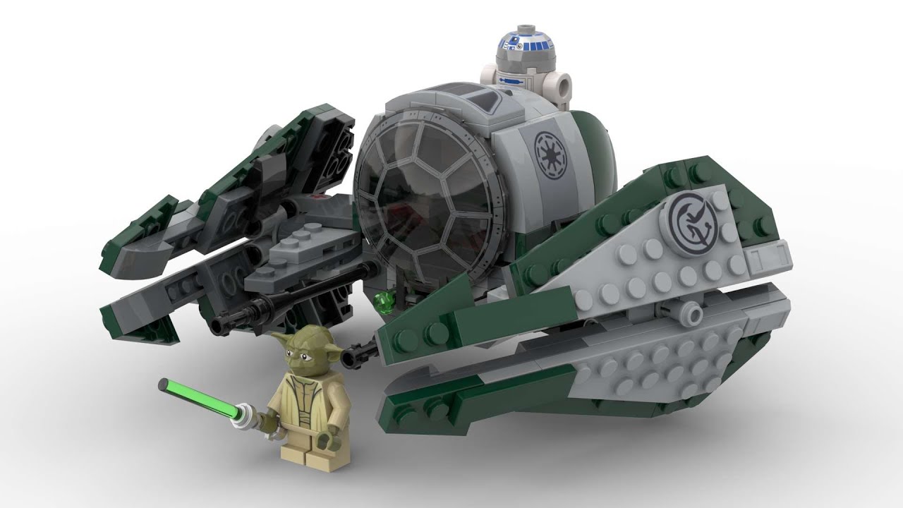 Lego 75360 Yoda's Jedi Starfighter Speed Build Studio Bricklink LDD by ...