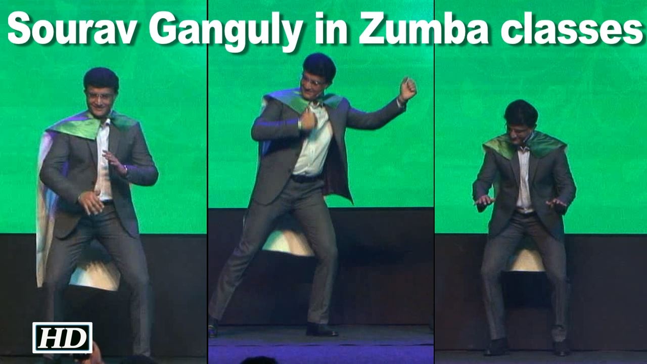 Watch Sourav Ganguly Dance: Zumba classes - YouTube