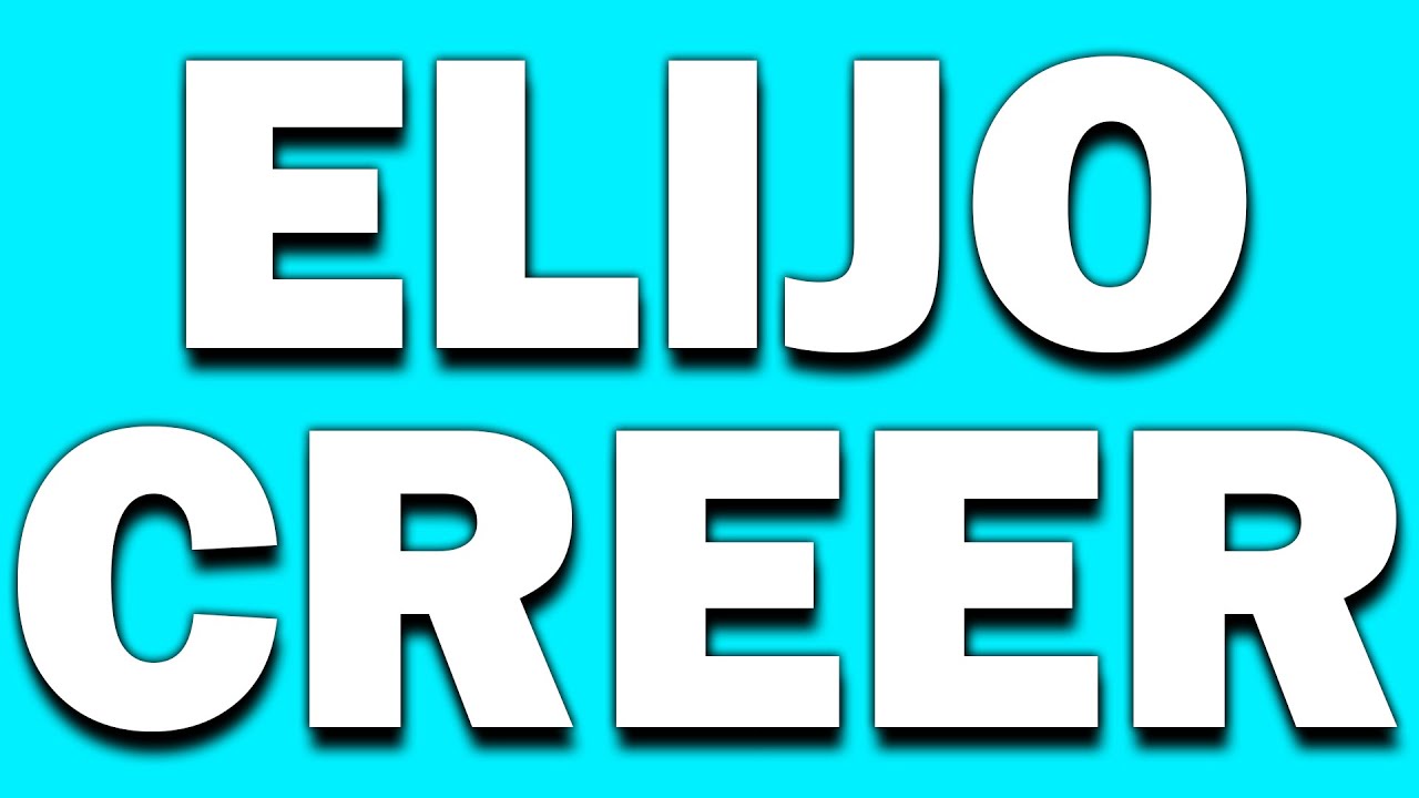 ELIJO CREER ⚽ - YouTube