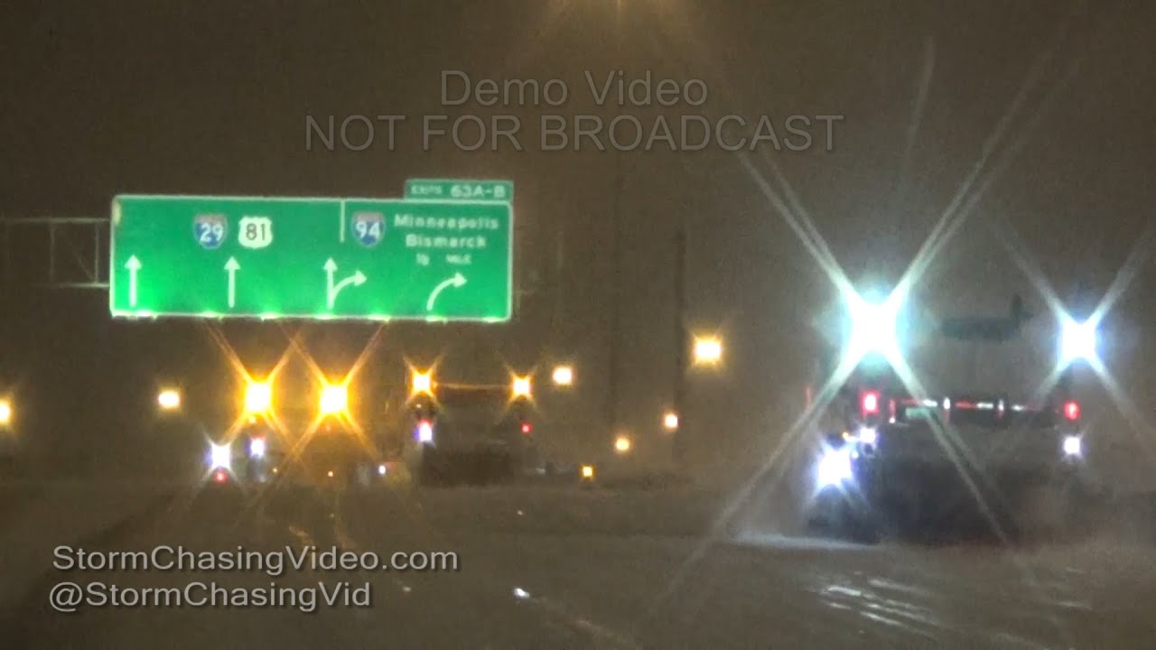 Fargo, ND Winter Storm - 12/16/2015 Early Morning - YouTube