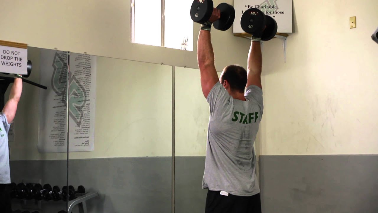 Dumbbell Front Squat to Press - YouTube