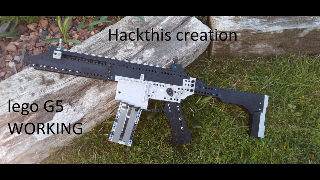 Lego - Assault rifle [WORKING]+ INSTRUCTION - YouTube